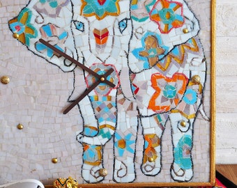 Mosaic elephant | Etsy