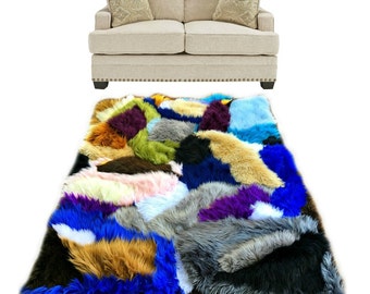 Premium Faux Fur Rugs Throw Blankets and Bedspreads by FurAccents
