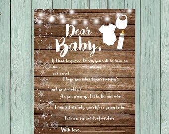 Dear baby letter | Etsy