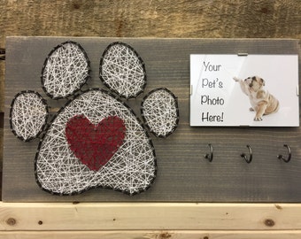 Paw print string art | Etsy
