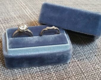 Velvet ring box | Etsy