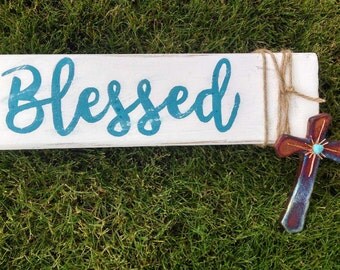 Blessed script font | Etsy