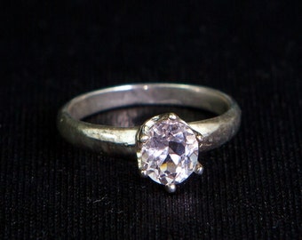 Pink beryl ring | Etsy