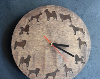Dog clock | Etsy