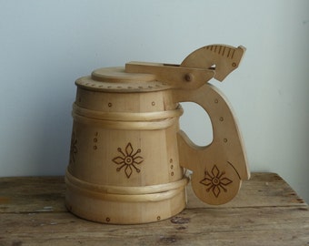 Wooden tankard | Etsy