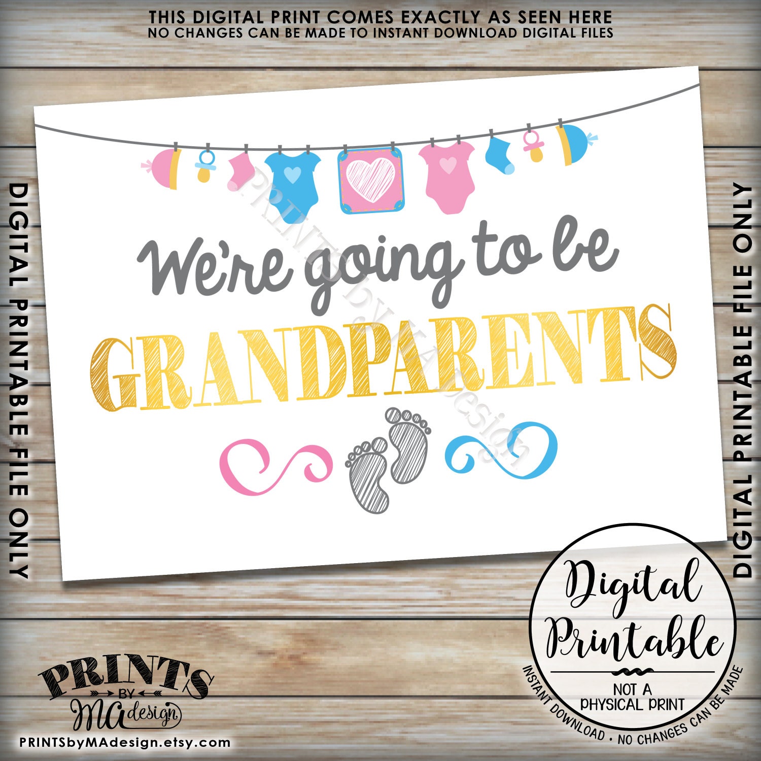 New Grandparents Announcement, We're Going to be Grandparents, Pregnant ...