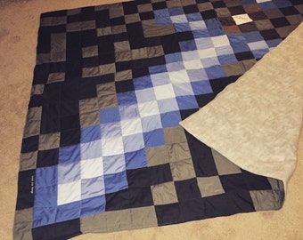 Minecraft quilt | Etsy