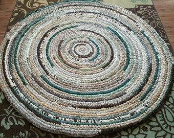 Round rag rug | Etsy