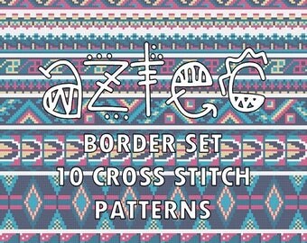 Aztec borders | Etsy