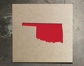 Oklahoma state shape | Etsy