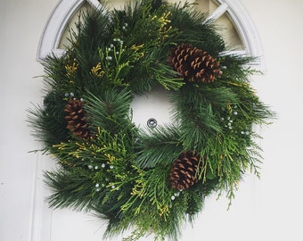 Pine cone wreath | Etsy