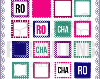 Square monogram svg | Etsy