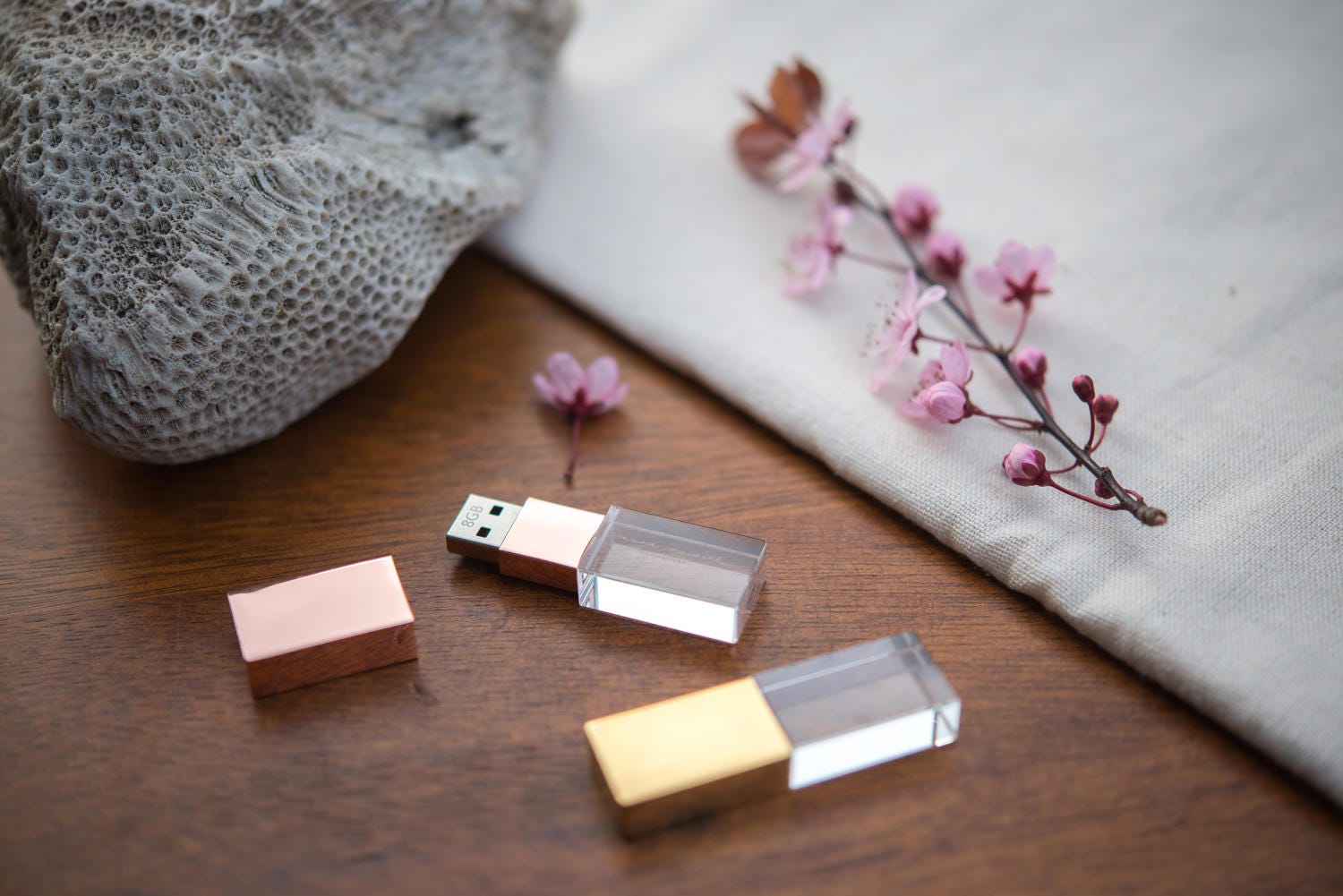 1 Crystal Glass USB Flash Drive