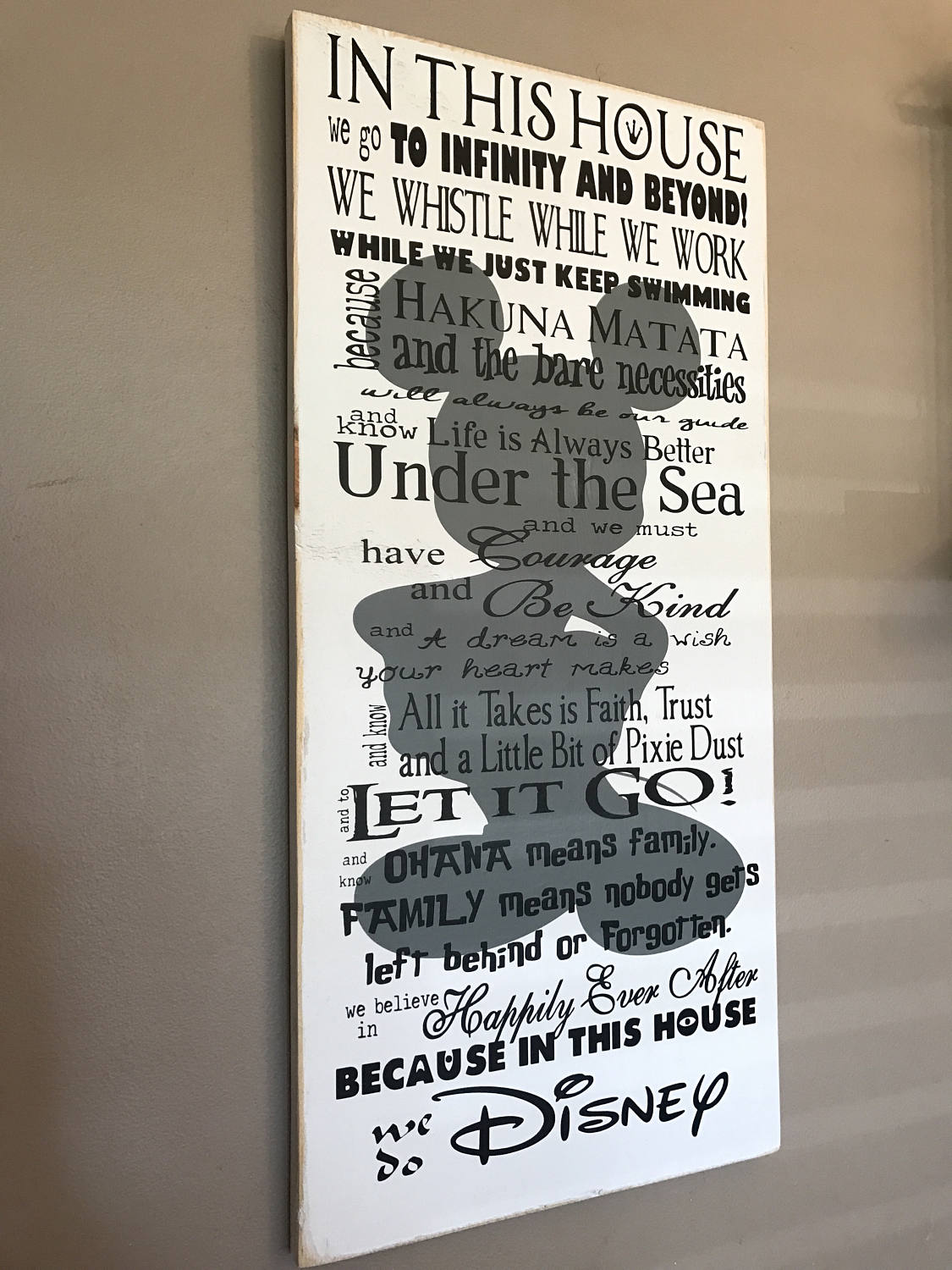 Disney Quotes Family Rules We Do Disney White