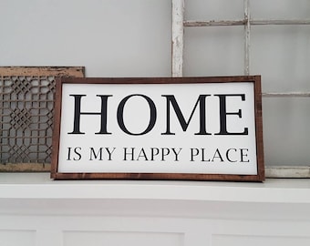 My happy place sign | Etsy