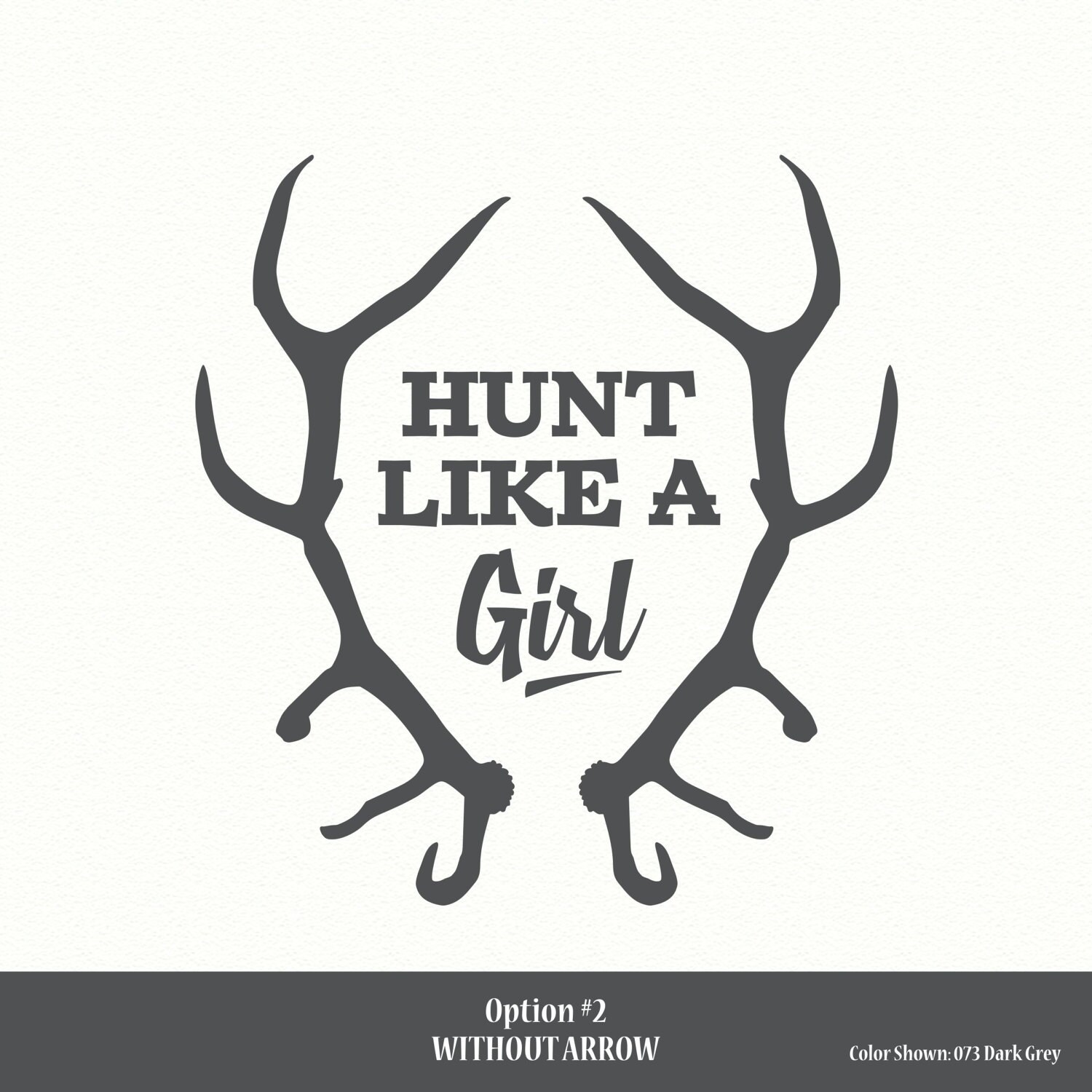 HUNT LIKE A GIRL hunting decals vinyl wall quotes wall