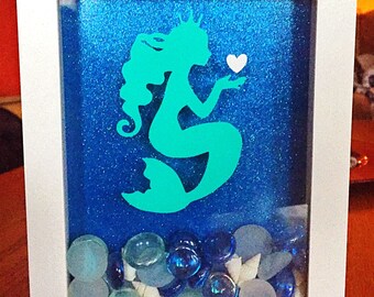 Mermaid shadow box | Etsy