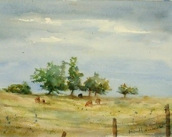 Cow in pasture | Etsy