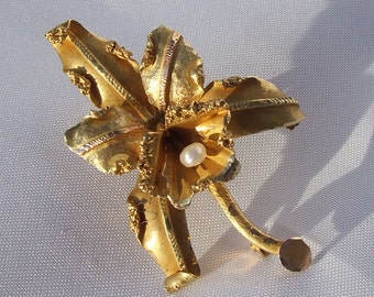 Orchid brooch | Etsy