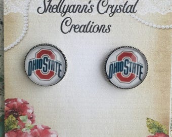 Ohio state earrings | Etsy