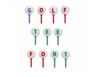 Golf alphabet | Etsy