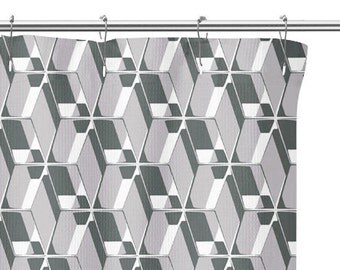 Geometric curtains | Etsy