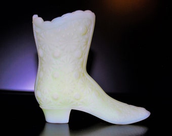 Fenton glass shoe | Etsy