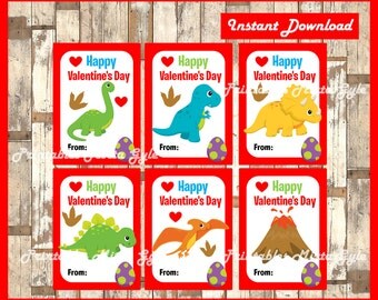 Dinosaur valentine | Etsy