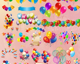 Birthday Balloons ClipArt Birthday Party Line Art