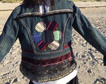 Embellished denim jackets | Etsy