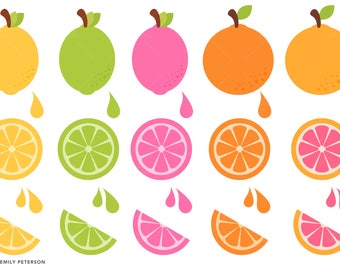 Lemon lime clipart | Etsy