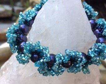 Single-wide Ndebele Ruffle Bracelet Instructions