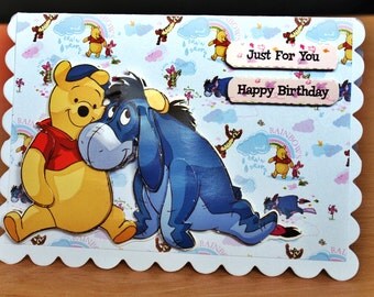 Eeyore birthday card | Etsy