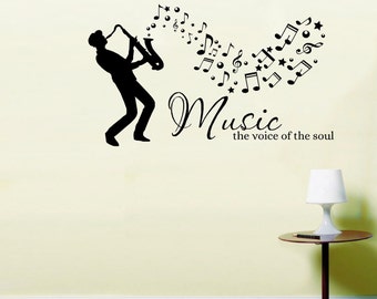 Saxophone decals | Etsy