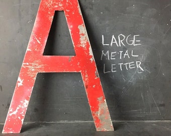 Large metal letters | Etsy