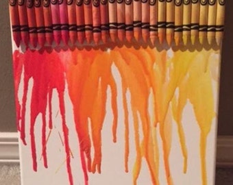 Items similar to Melted Crayon Art - Sunset Series II on Etsy