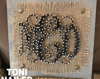 Monogram string art | Etsy