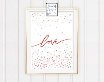 Love wall art | Etsy