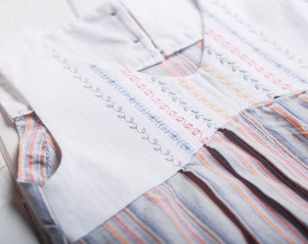 Granny Square Yoke Dress Crochet Pattern Instant Download