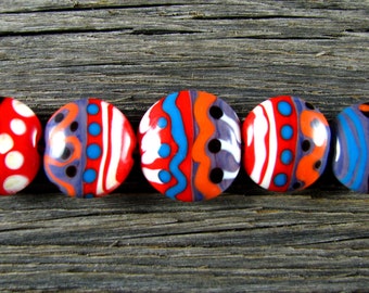 Hand Made Artisan Lampwork Beads by mlbellino on Etsy