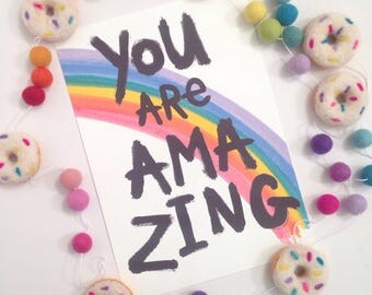 Printable Wall Art You Are Amazing Remember That You are
