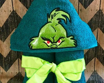 Grinch applique | Etsy