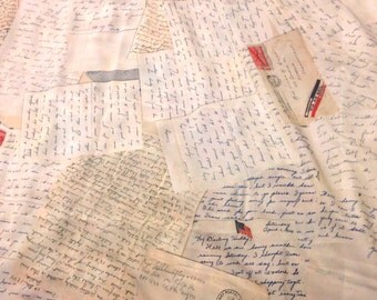 Handwriting fabric | Etsy