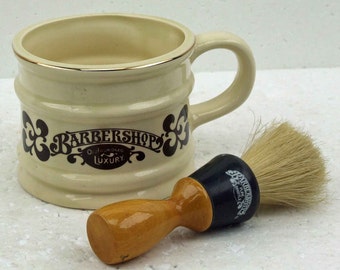 Pottery shaving mug | Etsy