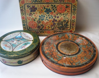 English biscuit tin | Etsy