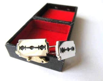 Razor blade necklace | Etsy