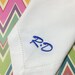 2 Letter Monogrammed Embroidered Cloth Napkins Set of 4