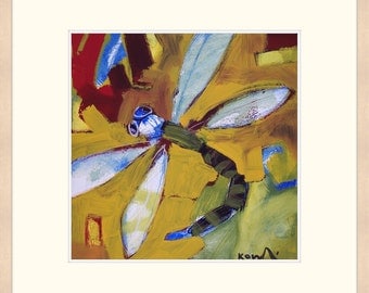 Dragonfly painting | Etsy