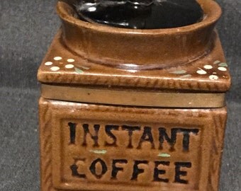 Vintage coffee jar | Etsy