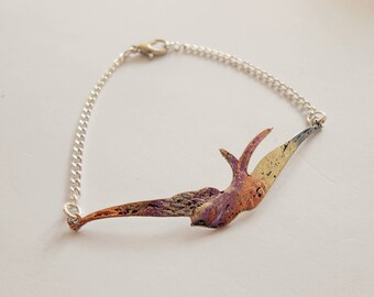 Bird Jewelry Bird Leather Wrap Bracelet Bird Silver Leather